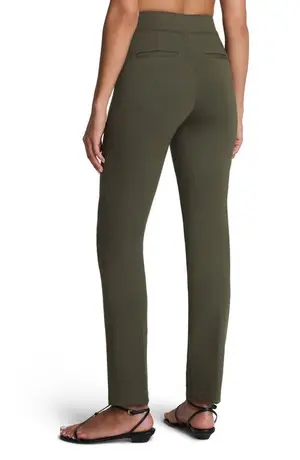 Spanx Spank® High Waist Slim Straight Ponte Pants - Dark Pine
