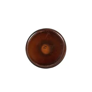FORESIDE HOME AND GARDEN Wrapped Neck Vase Amber Glass & Metal