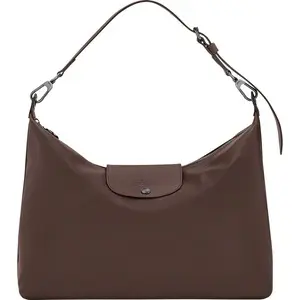 Longchamp Le Pliage Xtra Leather Extra Large Hobo Bag - Dark Brown