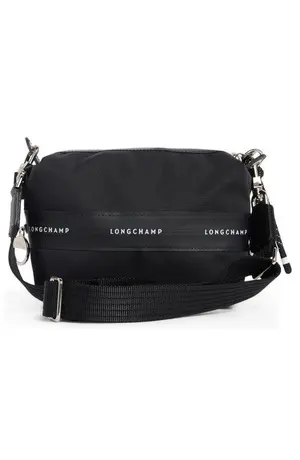 Longchamp Le Pliage Energy Canvas Crossbody Bag - Black