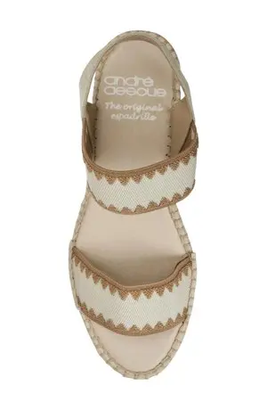 Andre Assous Ava Ankle Strap Espadrille Wedge