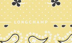 Longchamp Pocket Bandana Leather Card Holder - Lime
