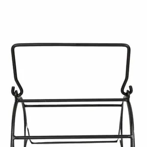 FORESIDE HOME AND GARDEN Six Bottle Wine Holder Metal