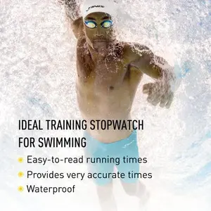 FINIS Waterproof Stopwatch For Swim Training With 100 Split Memory And Stroke Rate Mode