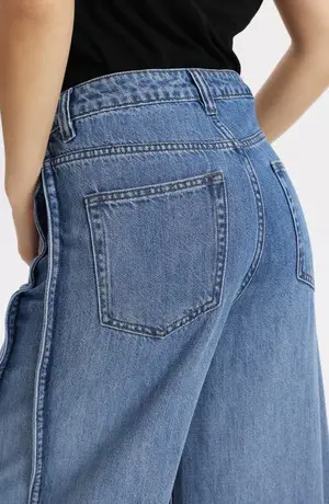 BAYEAS Paneled High Waist Wide Leg Jeans