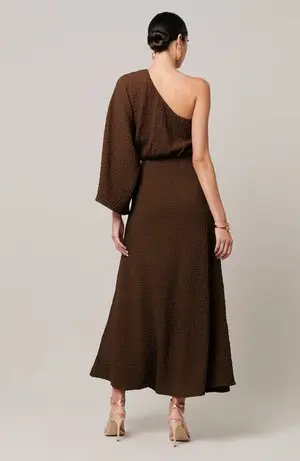 SAVEL Ellie Midi Dress - Chocolate