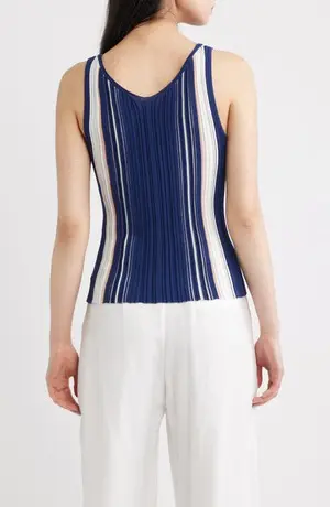 Theory Berkley Cotton Blend Scoop Neck Tank