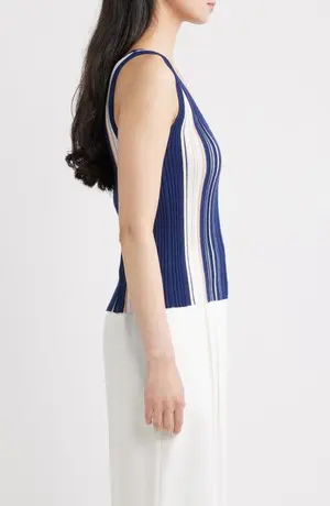 Theory Berkley Cotton Blend Scoop Neck Tank