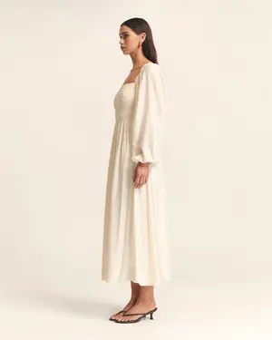 ST MRLO True Midi Dress - Cream