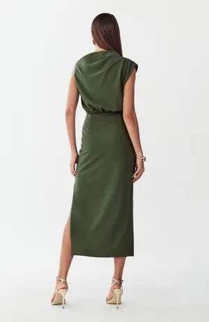ST MRLO Lily Midi Dress - Olive