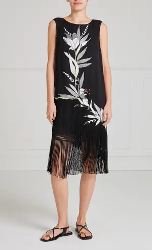 TEMPERLEY LONDON Madeline Mini Dress - Black