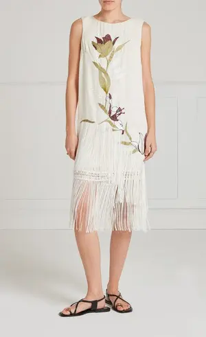 TEMPERLEY LONDON Madeline Mini Dress Ivory