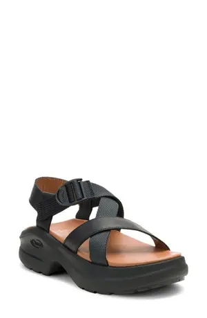 CHACO Cushform Sport Sandal Black