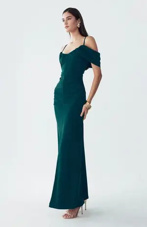 BWLDR Ida Maxi Dress - Emerald