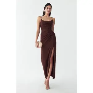BWLDR Lani Maxi Dress - Chocolate