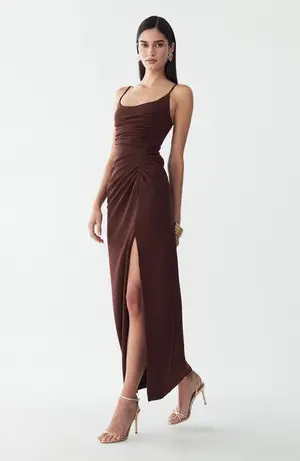 BWLDR Lani Maxi Dress - Chocolate