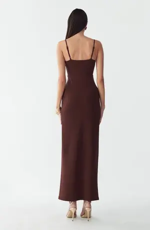BWLDR Lani Maxi Dress - Chocolate