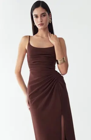 BWLDR Lani Maxi Dress - Chocolate