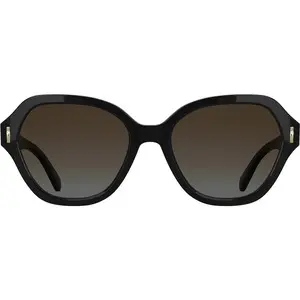 Longchamp Longchamp Roseau Modified Rectangular Sunglasses Black