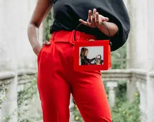 LARALLAN Jamilah Acrylic Top Handle Bag