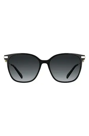 Longchamp Modified Rectangular Sunglasses - Black