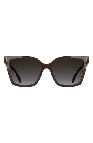 Longchamp Roseau Modified Rectangular Sunglasses - Wine