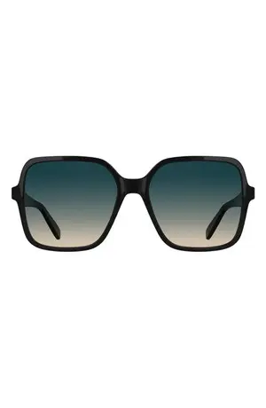 Longchamp Modified Rectangular Sunglasses - Black