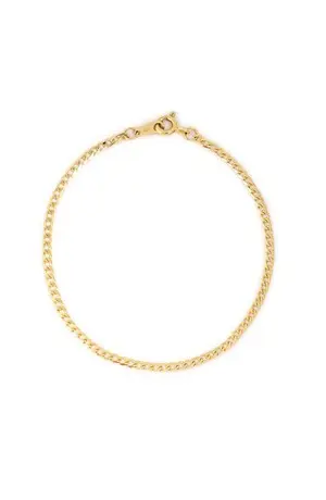 ANA LUISA Solid Yellow Mini Curb Chain Bracelet - Gold