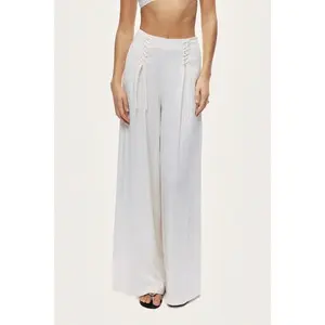 NOCTURNE Lace Up Wide Leg Pants