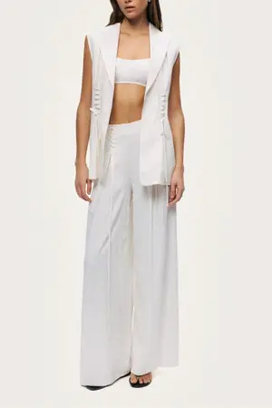 NOCTURNE Lace Up Wide Leg Pants