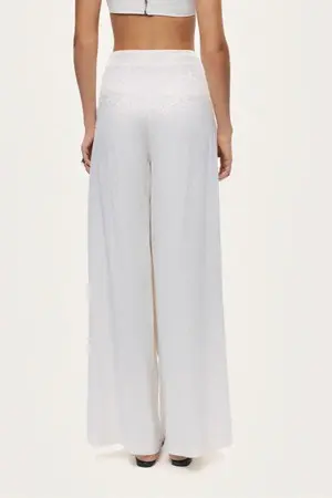 NOCTURNE Lace Up Wide Leg Pants