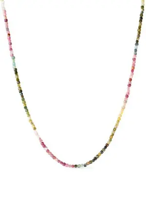 ANA LUISA Solid Yellow Tourmaline Beaded Necklace - Gold