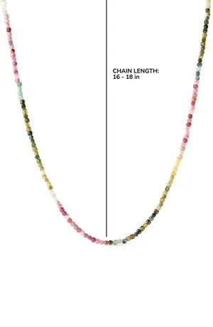 ANA LUISA Solid Yellow Tourmaline Beaded Necklace
