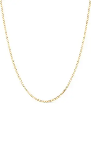 ANA LUISA Solid Yellow Mini Curb Chain Necklace - Gold