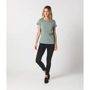 KNOWN SUPPLY Fitted Organic Cotton Crewneck T-shirt - Sage