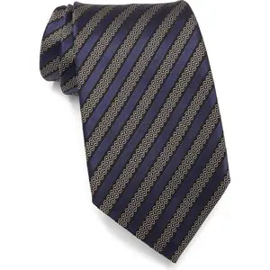 Zegna ZEGNA STRIPE NECK TIES Nvy Strp