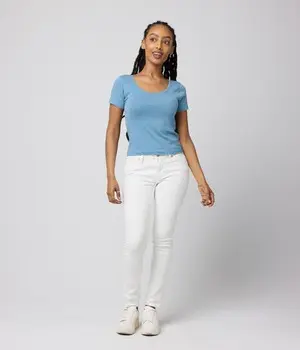 KNOWN SUPPLY Regen Baby Tee - Slate