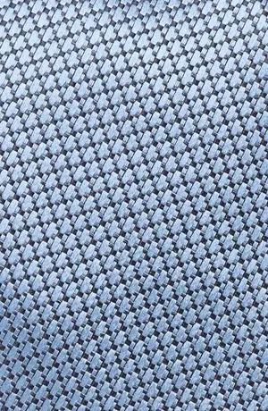 Zegna Geometric Silk Neck Tie - Bright Blue Solid