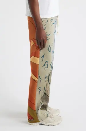 VERYRARE X Naruto Shukaku Kurama Jacquard Tapestry Knit Trousers