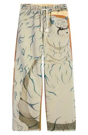 VERYRARE X Naruto Shukaku Kurama Jacquard Tapestry Knit Trousers