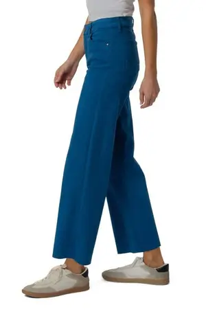 Kut From The Kloth Raw Hem Ankle Wide Leg Jeans