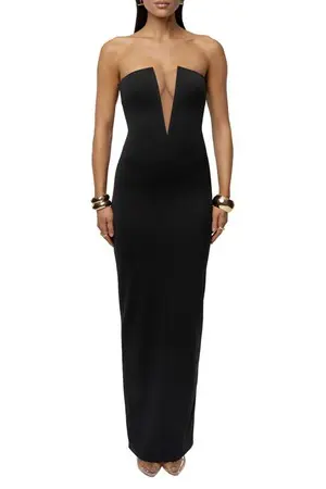 JLUXLABEL Midnight Illusion Maxi Gown - Black