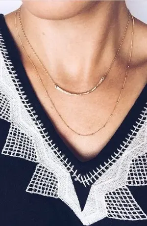 MADE BY MARY Satellite Chain Necklace - Gold