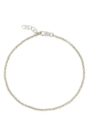 MADE BY MARY Rolo Chain Bracelet - Silver