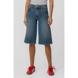 Kut From The Kloth Mandy High Waist Denim Bermuda Shorts