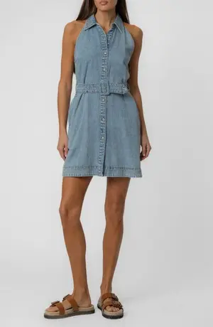 Kut From The Kloth Eileen Halter Denim Dress - Zealful