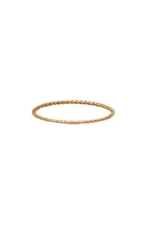 MADE BY MARY Braided Stacking Ring - Gold Filled