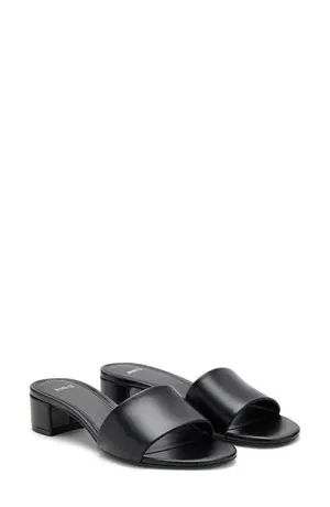 Mango Slide Sandal - Black