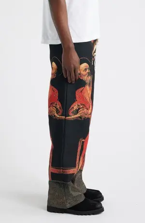 VERYRARE Jacquard Tapestry Knit Pants