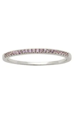 MADE BY MARY Birthstone Stacking Ring - Silver